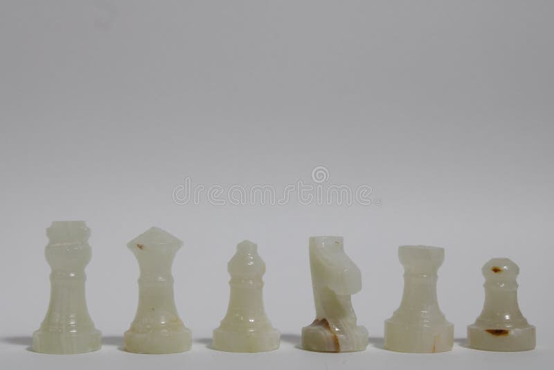 White chess piece lineup stock image. Image of lineup - 182761247