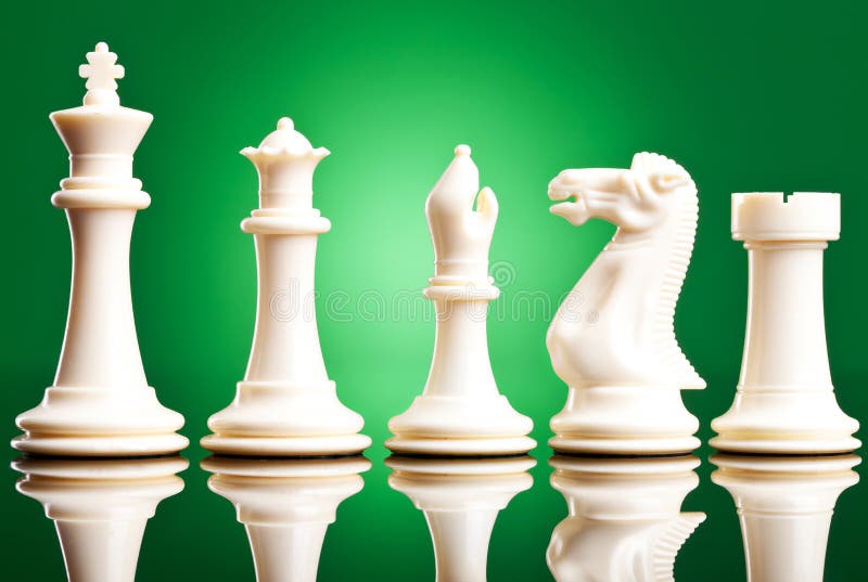 White chess pieces stock image. Image of bishop, board - 25462687