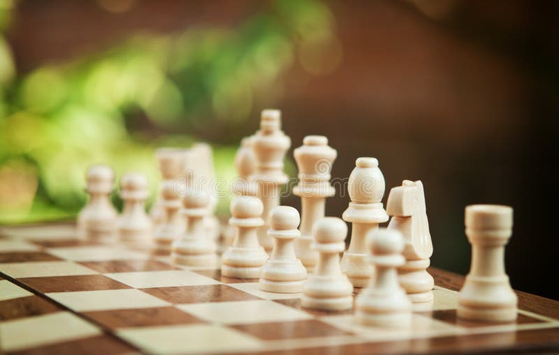 White chess pieces stock image. Image of closeup, pawn - 26216553