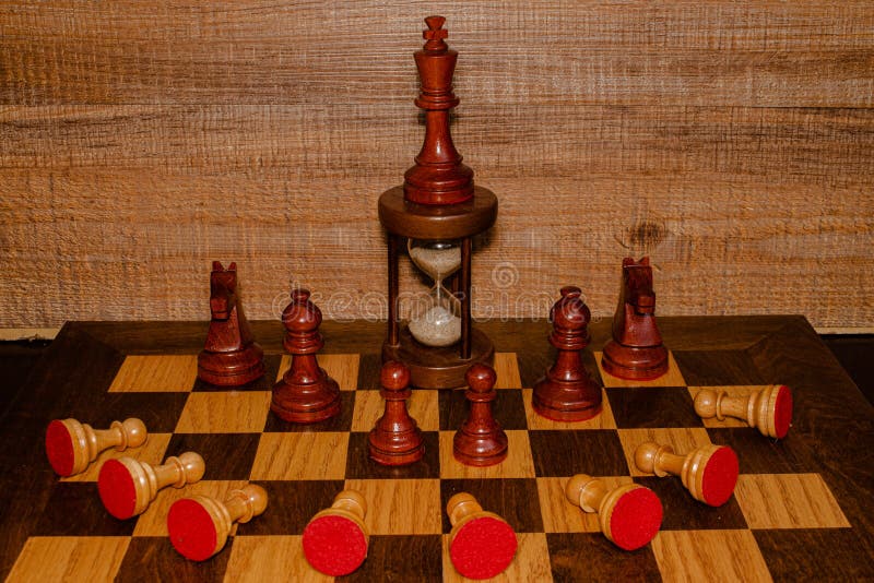 White Chess Pieces in Submission Position on the Board Stock Image ...