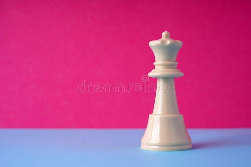 Chess Queen Face To Face on the Chessboard. the Victory of White Chess ...