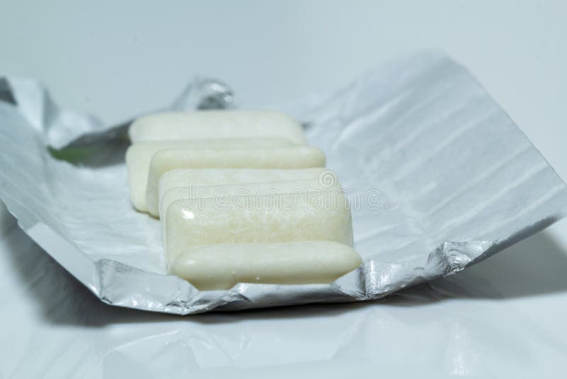 White Chewing Gum in an Open Package Stock Photo - Image of pack ...