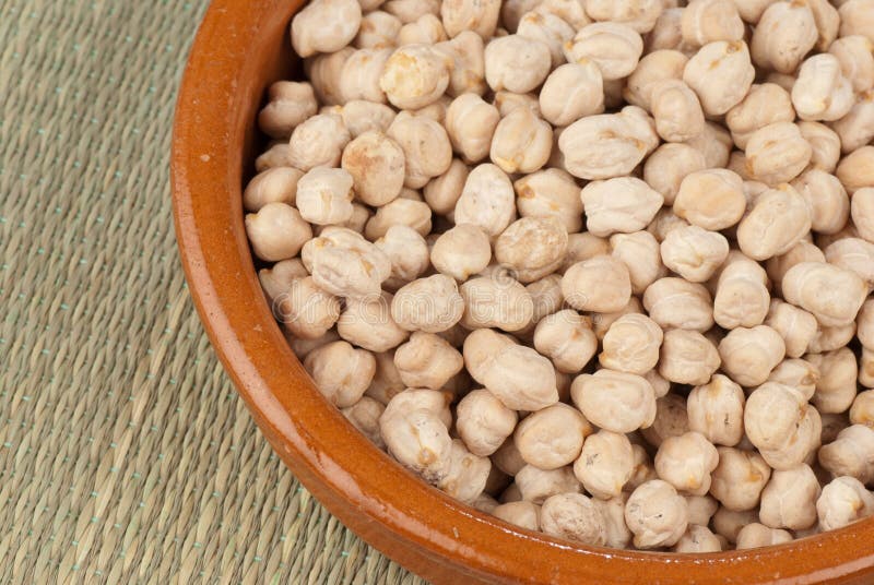 White chickpeas stock image. Image of bowl, legume, copy - 17503735