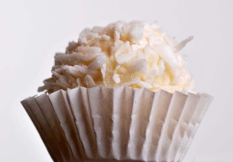 White Chocolate Balls in Truffles Stock Photo - Image of round ...