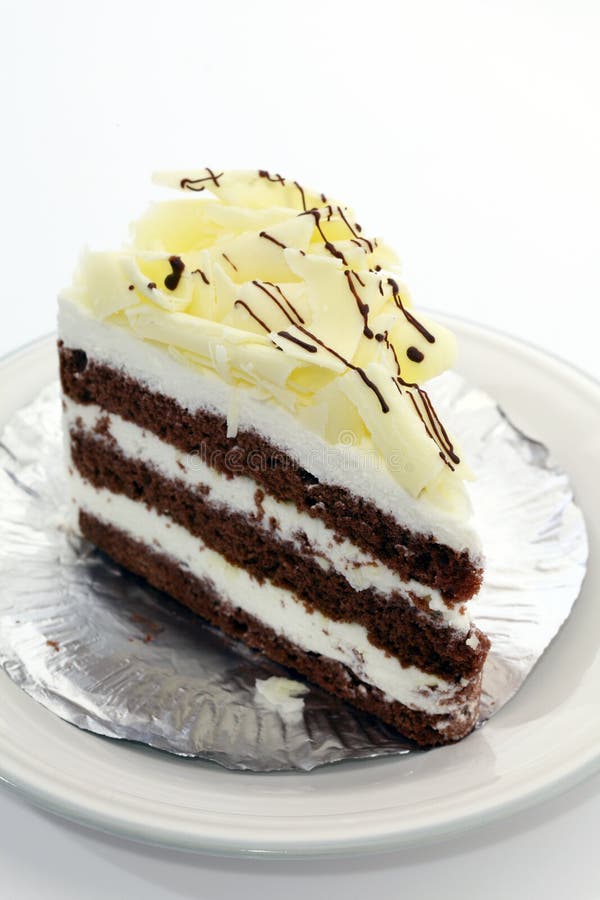 White chocolate cake stock image. Image of celebration - 23423523