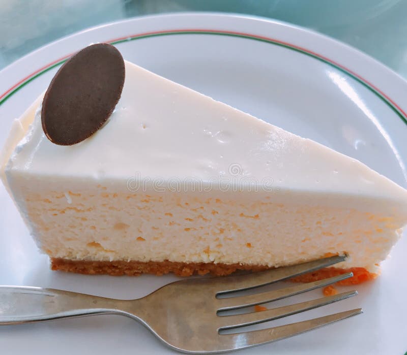 White Chocolate Cheese Cake. Stock Image - Image of delicious, fresh ...