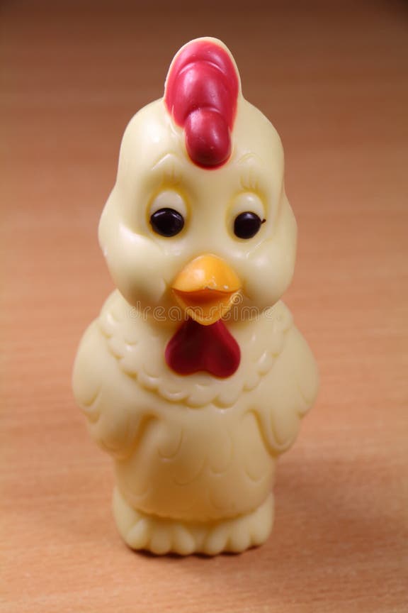 White Chocolate Chicken for Easter Stock Image - Image of animal ...