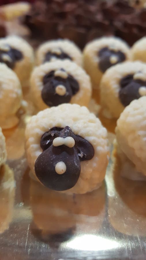 White chocolate sheep stock image. Image of chocolate - 85359745