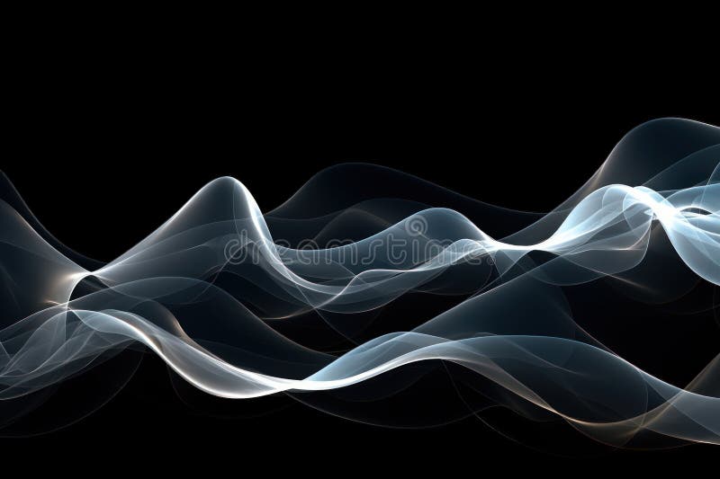 A White Christmas Features Delicate, Translucent Lines on a Deep Black ...