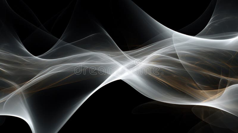 A White Christmas Features Delicate, Translucent Lines on a Deep Black ...