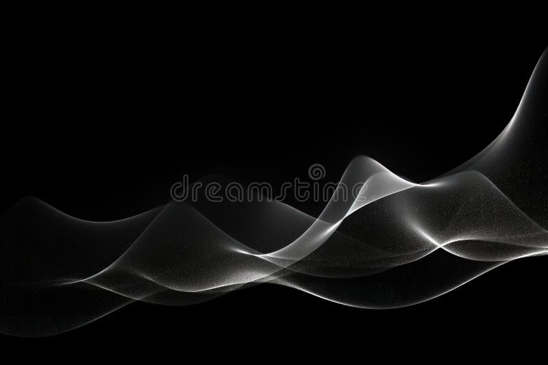 A White Christmas Features Delicate, Translucent Lines on a Deep Black ...