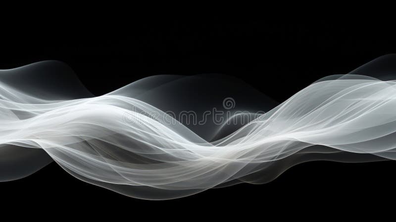 A White Christmas Features Delicate Translucent Lines on a Deep Black ...