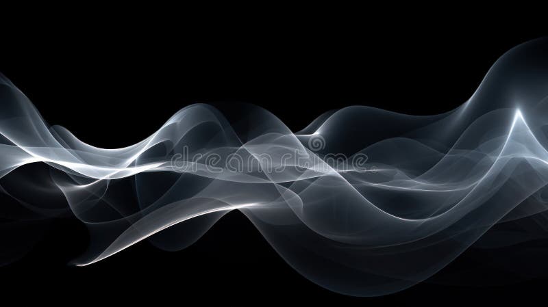 A White Christmas Features Delicate, Translucent Lines on a Deep Black ...