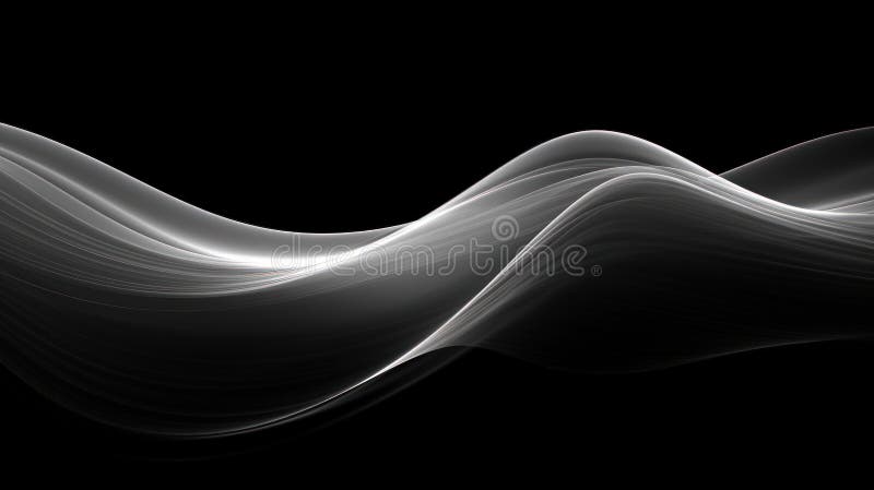A White Christmas Features Delicate, Translucent Lines on a Deep Black ...