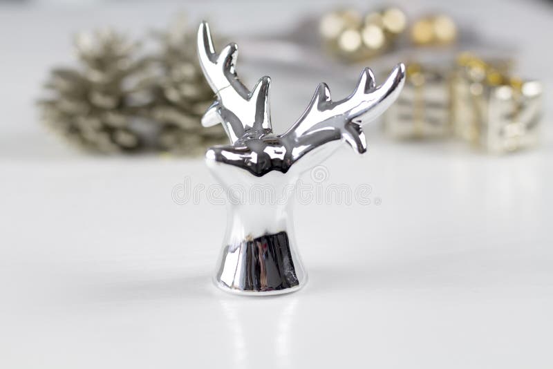 White Christmas Gift Boxes and Decoration Stock Photo - Image of boxes ...