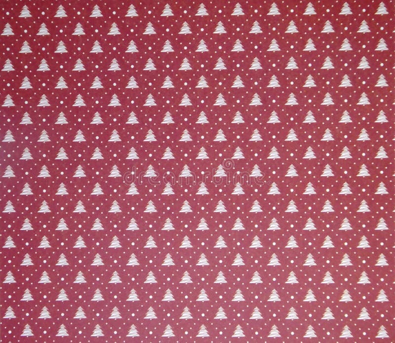White Christmas Trees on a Red Background Wallpaper Stock Illustration ...