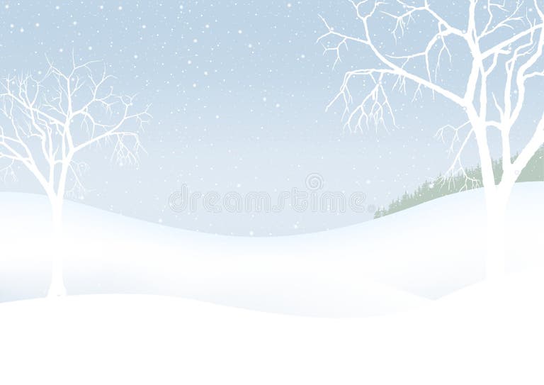 White Christmas Winter Scenery Stock Illustrations – 8,355 White ...