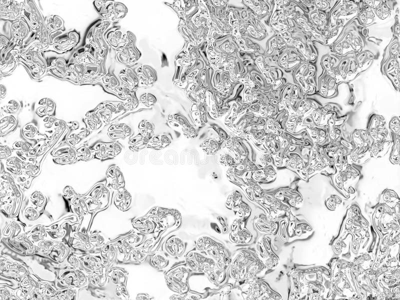 White Chromium Liquid Background, Circle Bubble Particle Backdrop Stock ...