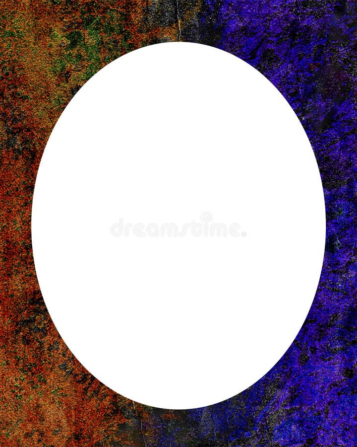 Portrait Circle Frame Background with Decorated Borders Stock Image ...