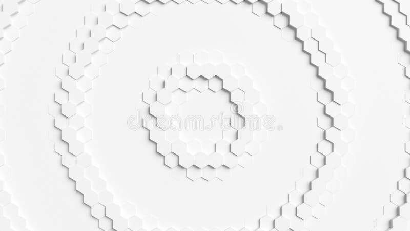 A White Circle with a Hexagonal Pattern on it, Resembling Honeycomb ...