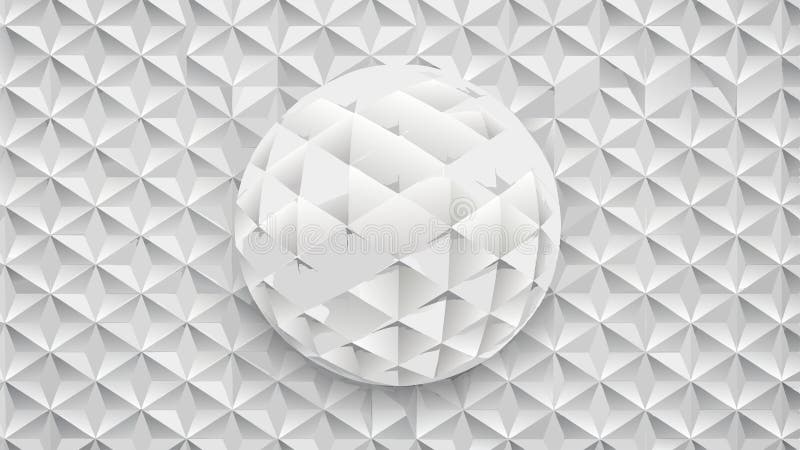 White Circle Pattern Wall Background. 3d Minimal Trendy Clean Geometry ...