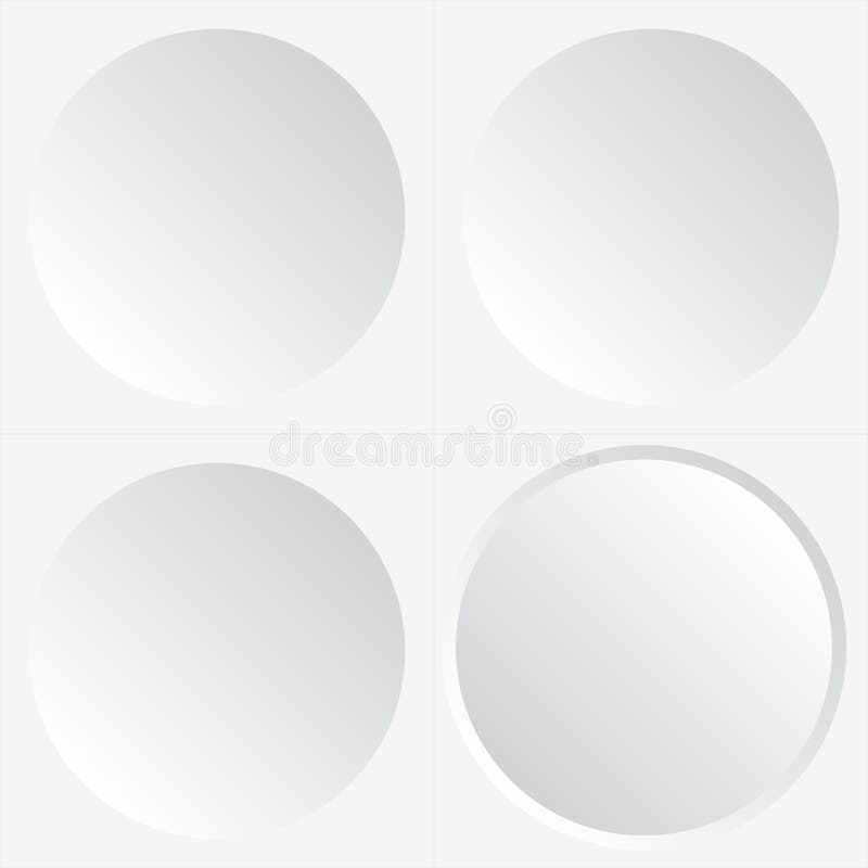 White circles stock vector. Illustration of decorative - 31418963