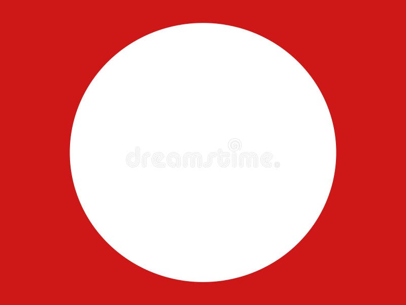 White Circles on Red Background with Copy Space and Designs Stock ...