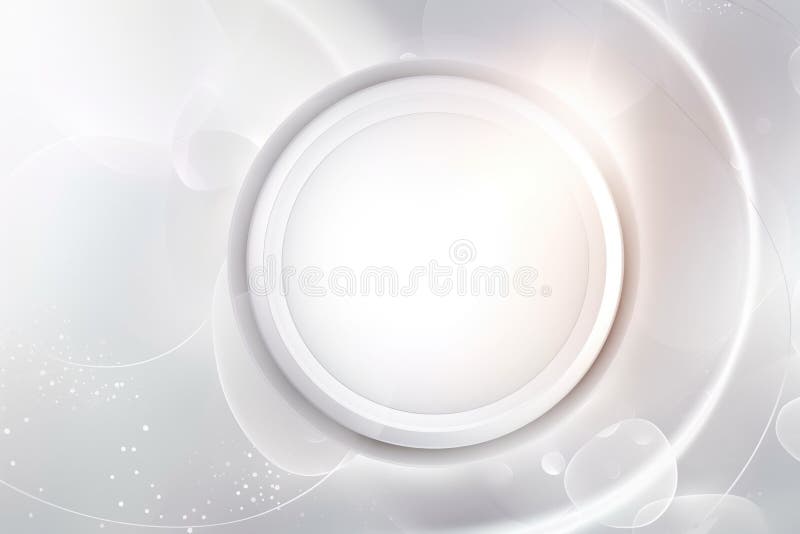 White Circular Background with Light, Concept of Minimalism, Created ...