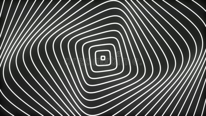 White Circular Lines on a Black Background, Creating a Deep and ...