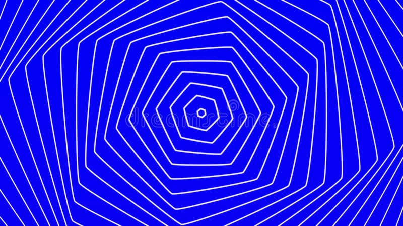 White Circular Lines on a Blue Background, Creating a Deep and ...