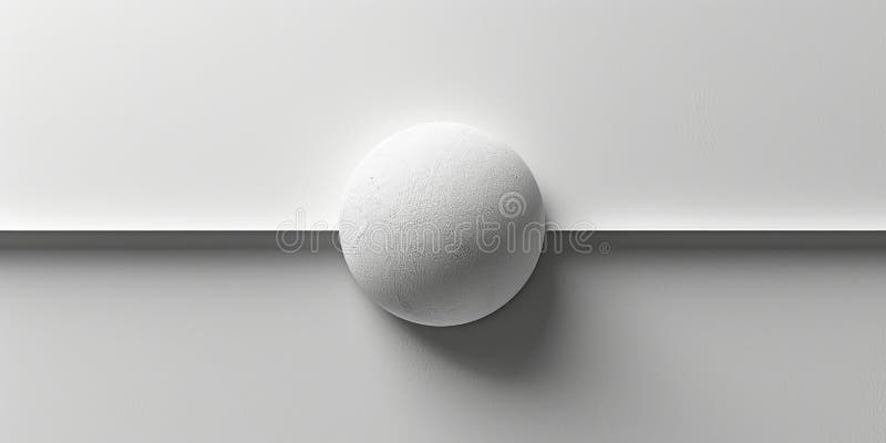White Circular Object Against a Plain Backdrop with Subtle Texture and ...