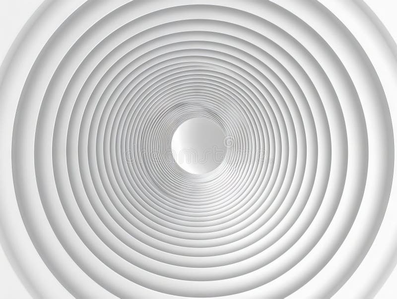 A White Circular Pattern with a White Circle in the Middle Stock Photo ...