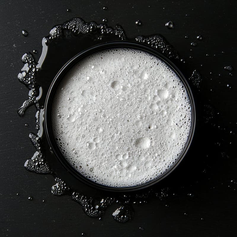 In a White, Circular, Plastic Container is a Milky Substance Stock ...