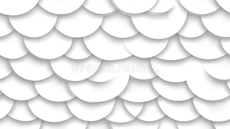 White Circular Seamless Pattern Overlapping Circles Texture Stock ...