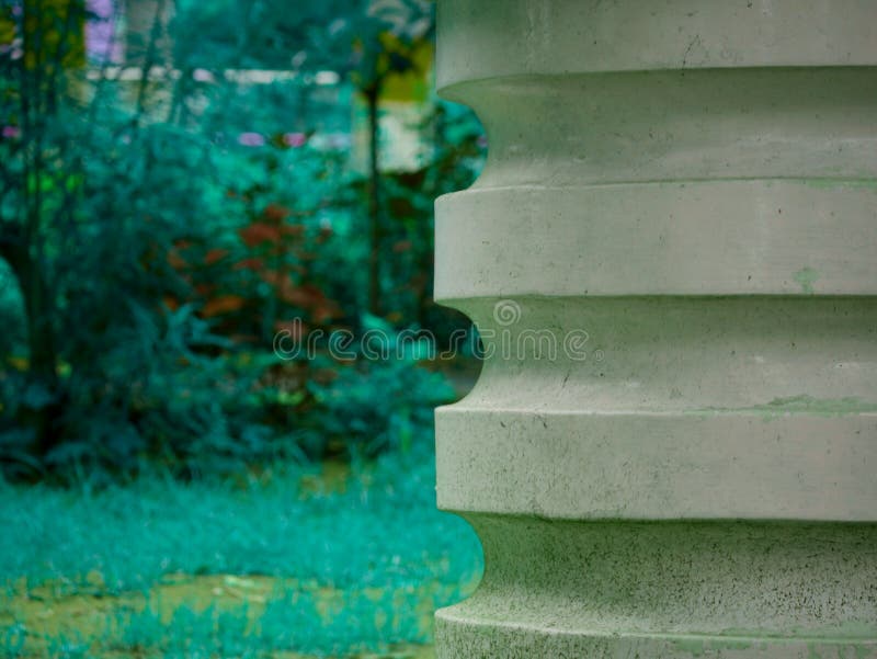 Circular Shape Wheel Structure Presented on Green Natural Background ...