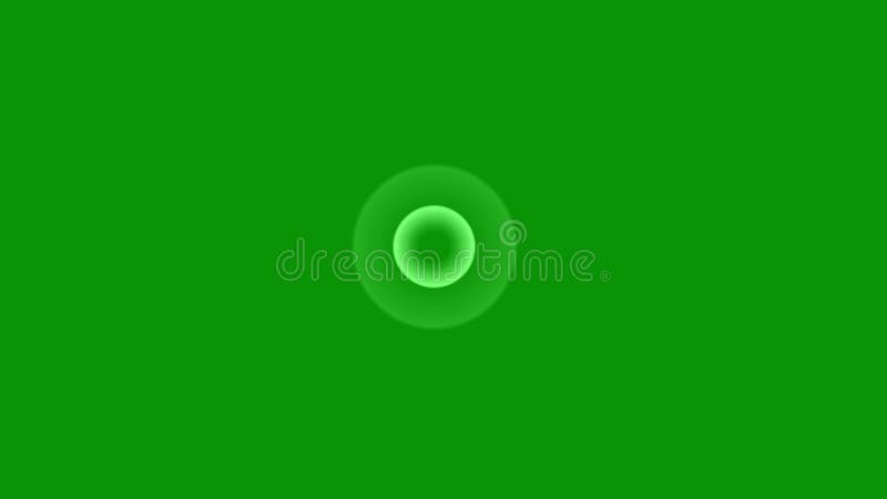 White Circular Shapes Motion Graphics with Green Screen Background ...