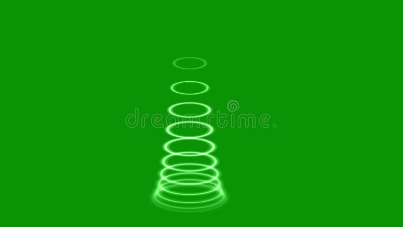 White Circular Shapes Line Green Screen Motion Graphics Stock Video ...