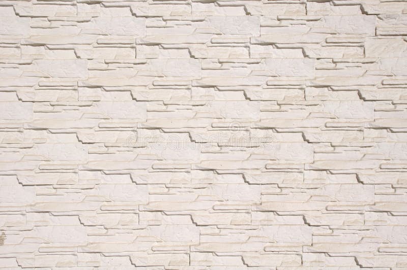 White Cladding Tiles Imitating Stones Stock Photo - Image of facade ...