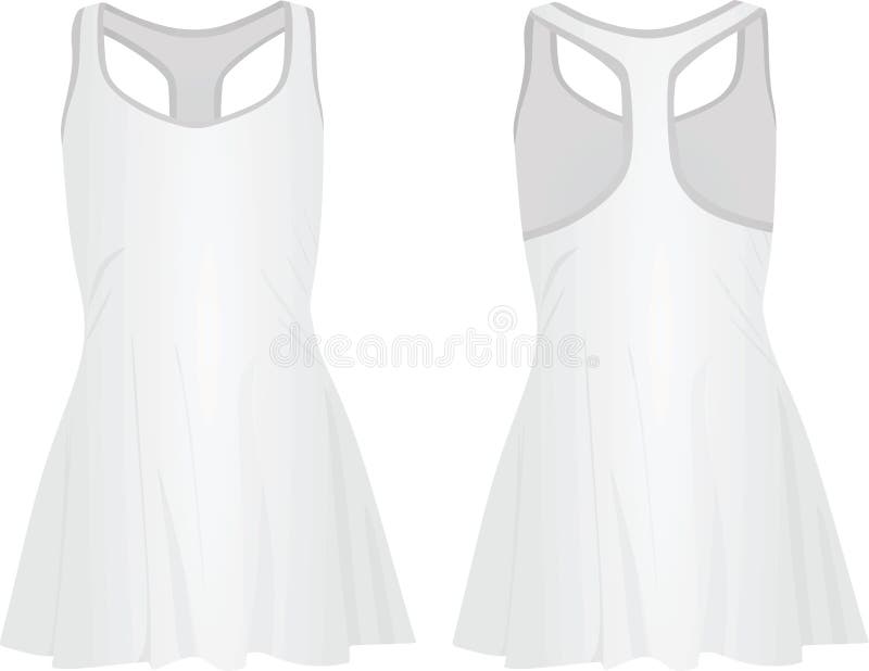 Red Dress, Front and Back View Stock Vector - Illustration of girl ...