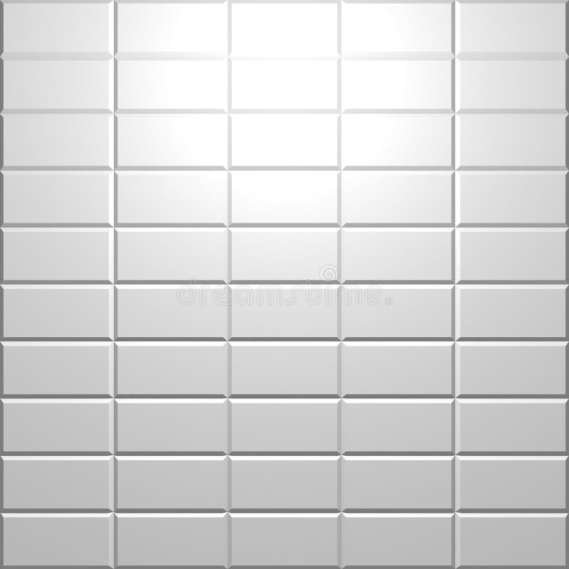 White Classic Tile Texture Background Stock Illustration - Illustration ...