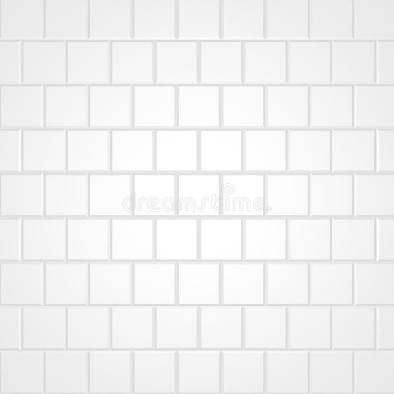 White Classic Tile Texture Background Stock Illustration - Illustration ...