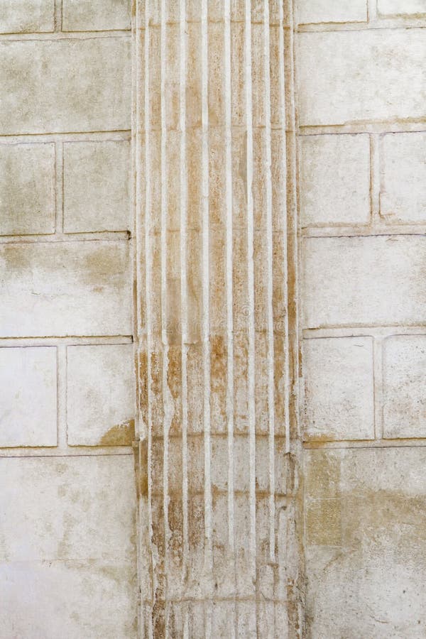 White Classical Columns and Wall Background Stock Image - Image of ...