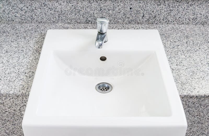 White clean basin stock photo. Image of architecture - 68353286