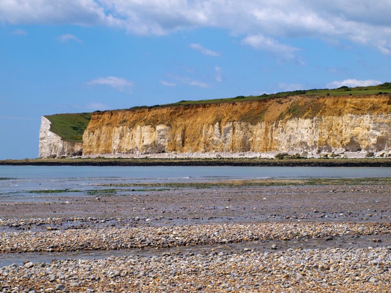 White Cliff Beach stock image. Image of tourist, cliff - 22331295