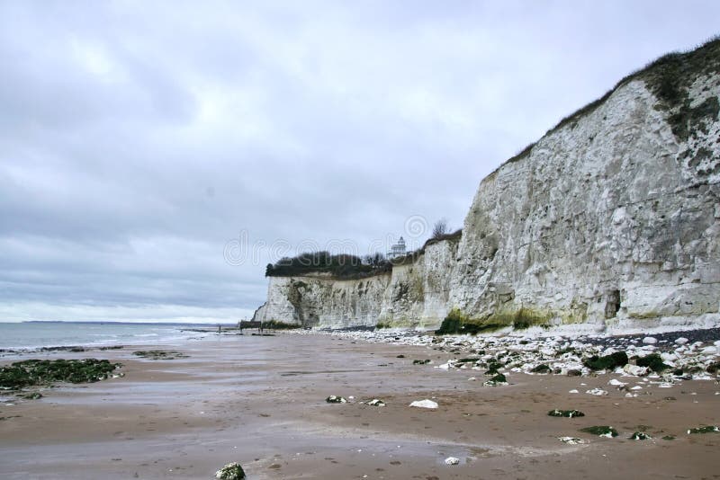 White cliff in the beach stock image. Image of outside - 184379665
