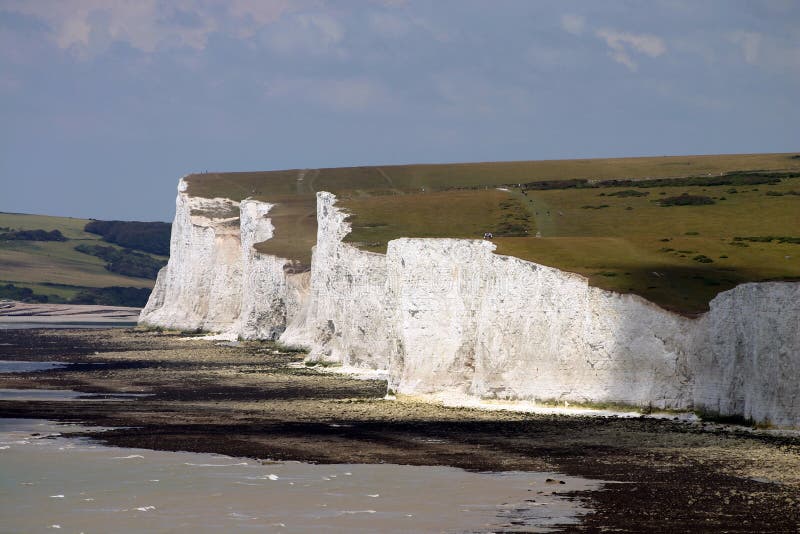White cliffs stock photo. Image of europe, shingle, seaweed - 344358