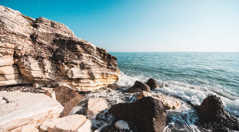 White Cliffs stock photo. Image of landscape, swim, harbour - 79637124