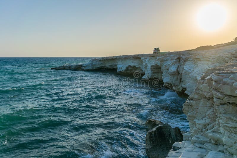 White Cliffs Beach on the Island Stock Image - Image of scenery, shadow ...
