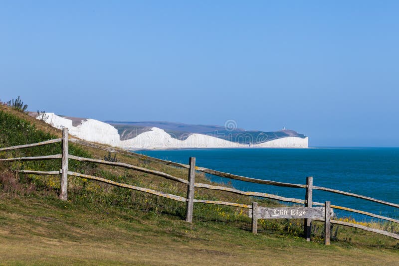 White Cliffs Of Dover Background Image. Beautiful Sunny Day On White ...