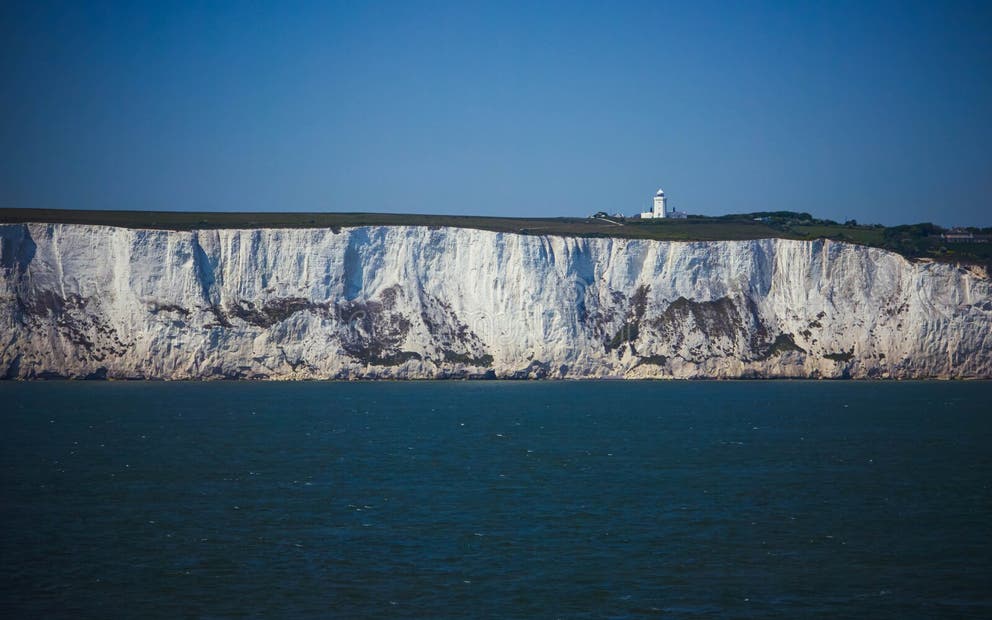 White Cliffs of Dover, England Stock Photo - Image of famous, wave ...